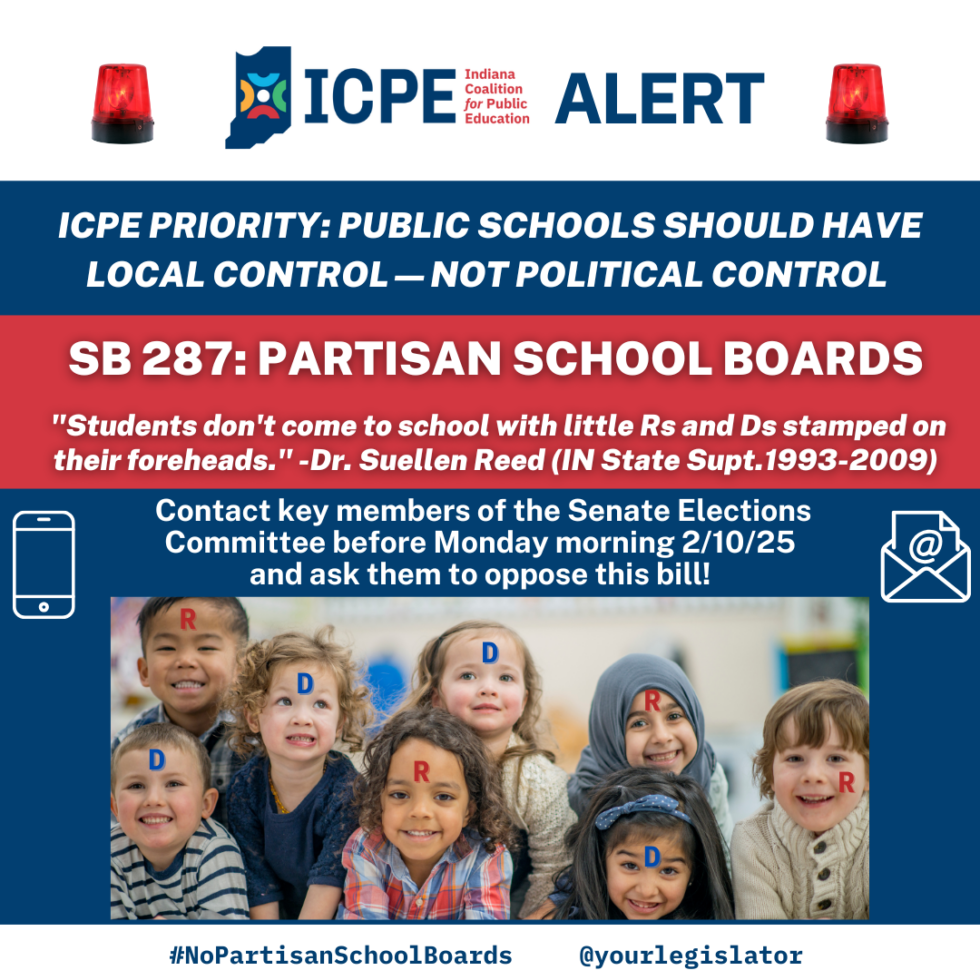 *UPDATE* Legislative Alert: SB 287 - Partisan School Boards - Indiana ...
