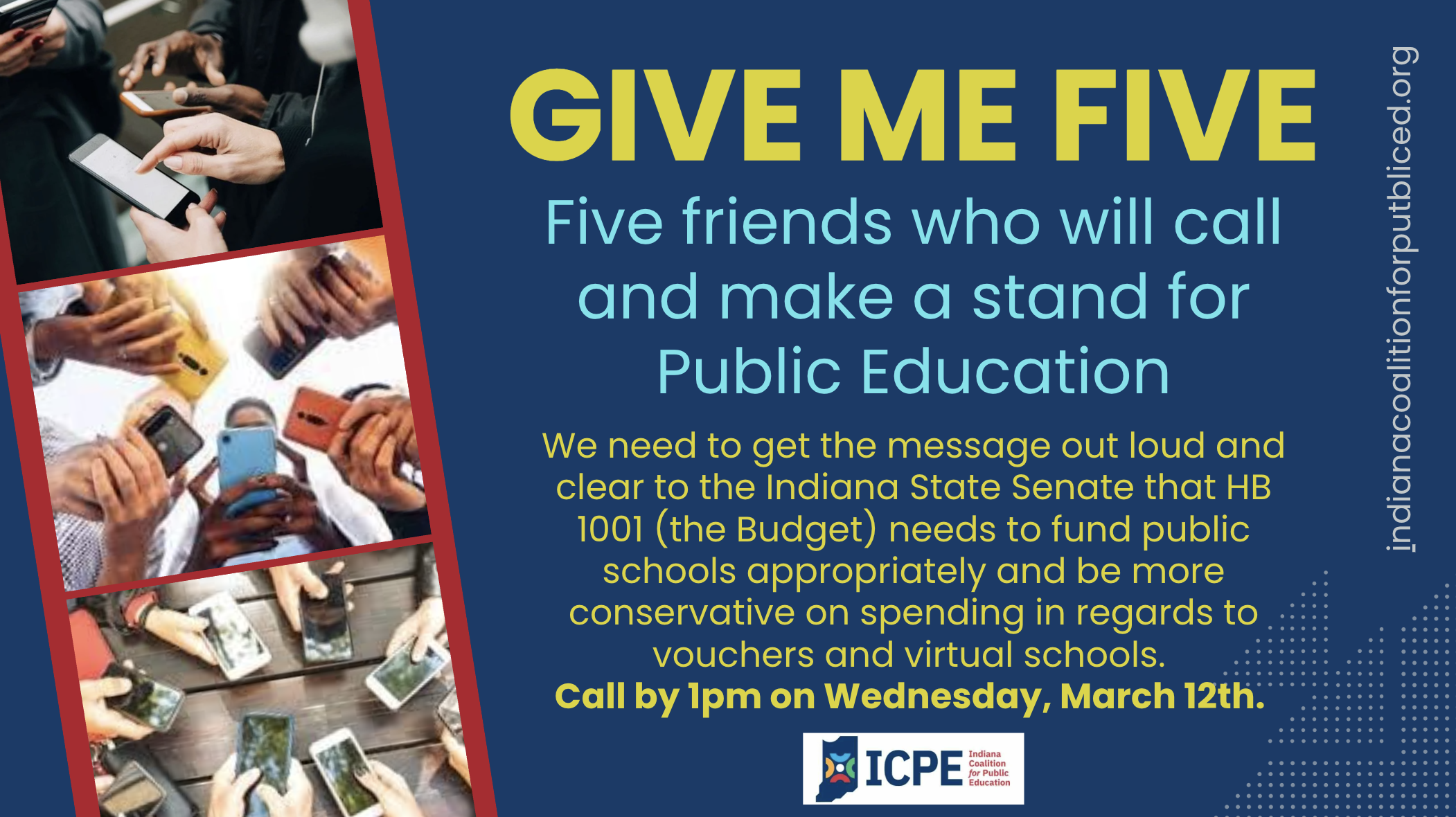 Legislative Alert: HB 1001 - March 12 - Give Me Five Legislative Call ...